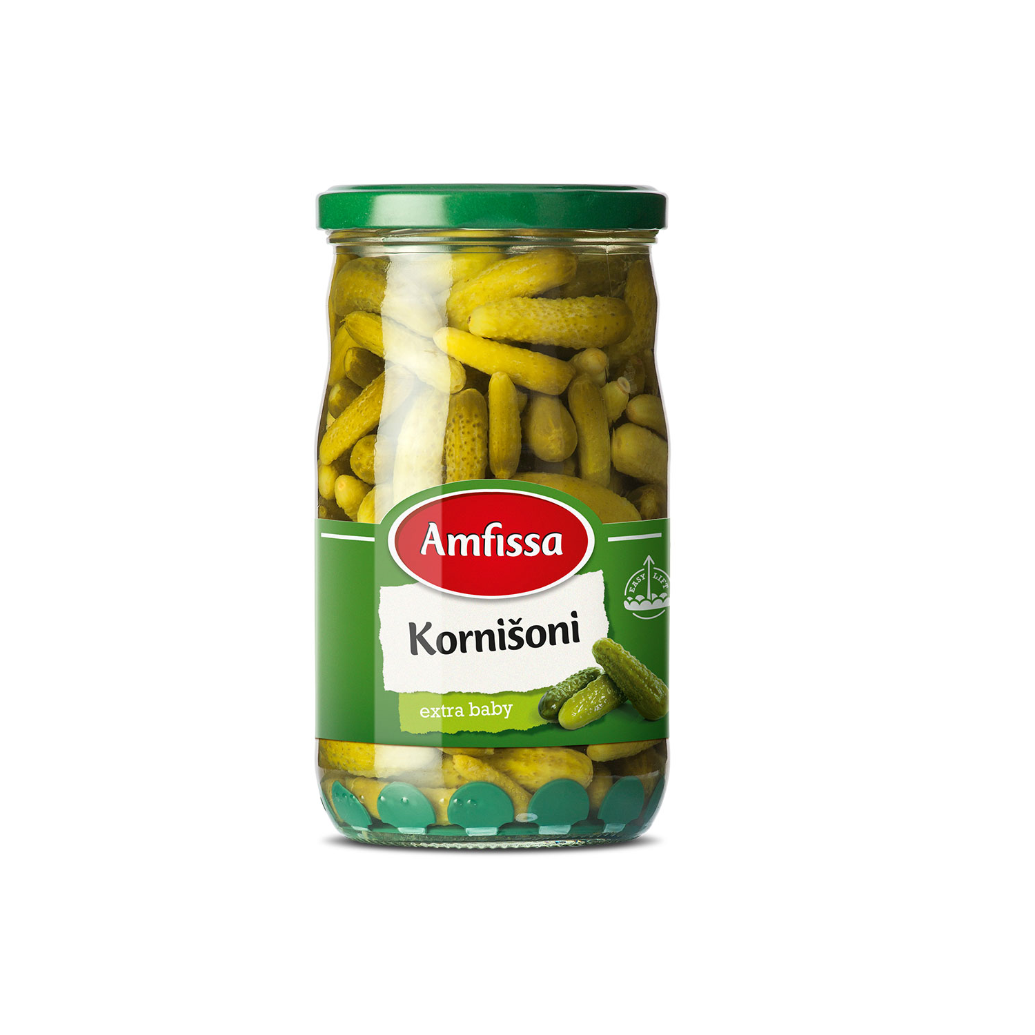 Amfissa kornisoni extra baby.mini kornisoni pasterizovani 680 g | Idea