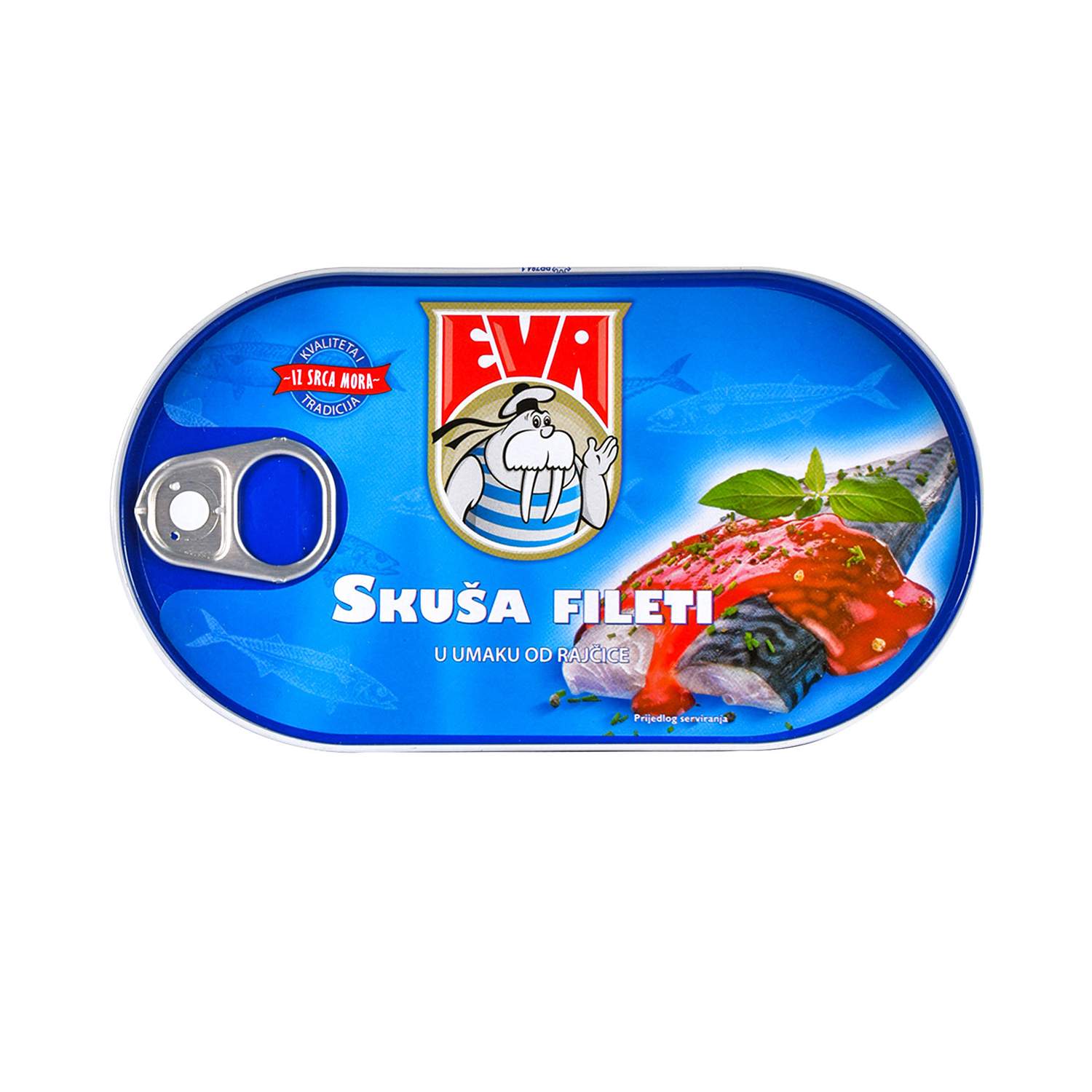 Eva skuša u paradajz sosu fileti 170 g konzerva Sardina Postira | Idea