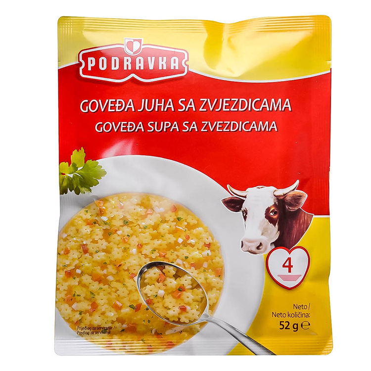 Podravka goveđa supa sa zvezdicama 52g | Idea