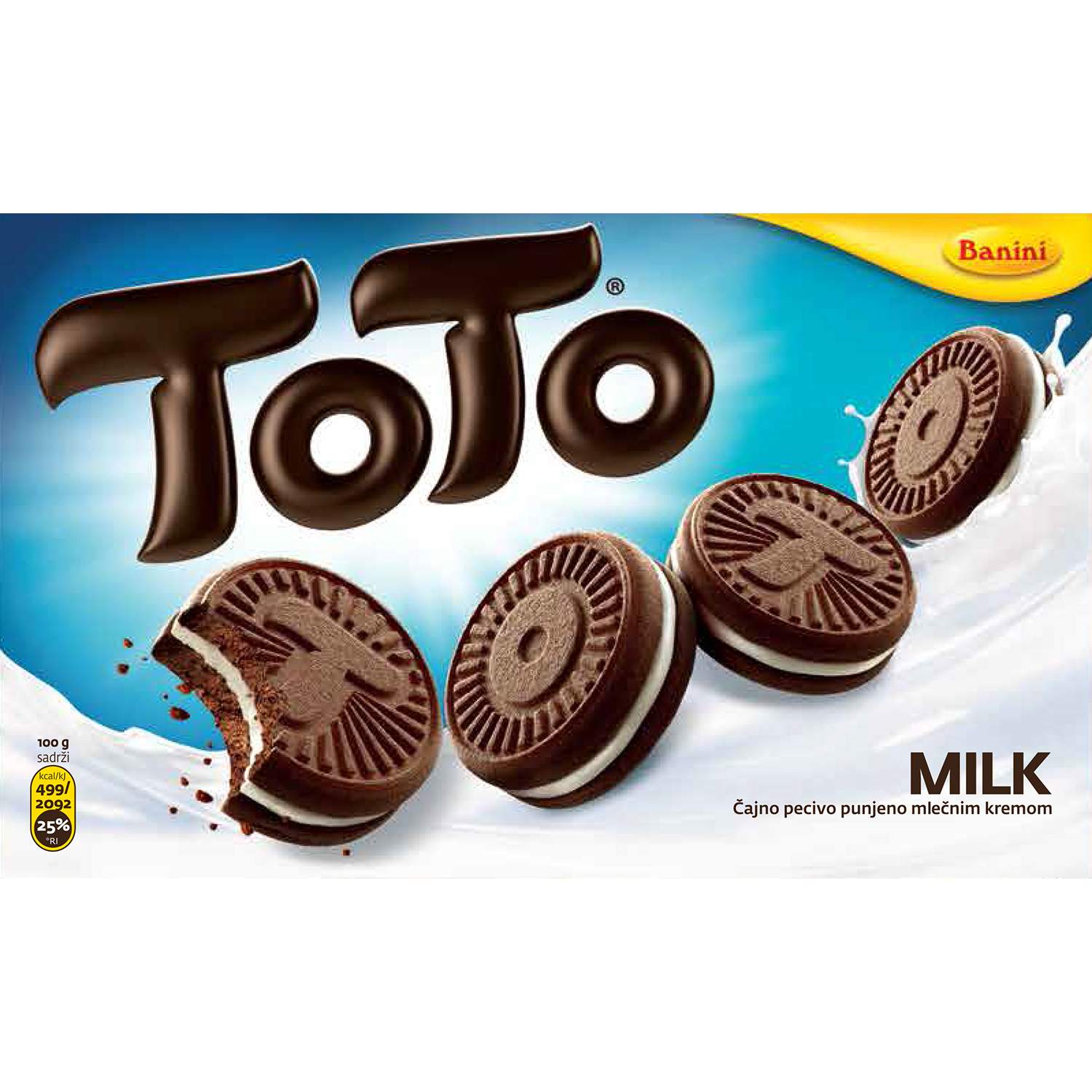 Toto keks milk 220g banini toto | Idea