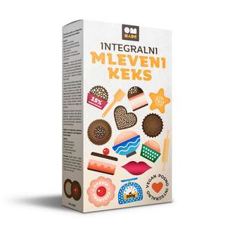 Biobella keks integralni mleveni om made stevia 300g biobella | Idea